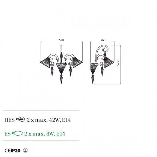 Aplica Incanti Poema IPM W2 52 - Corpuri de Iluminat Eluce